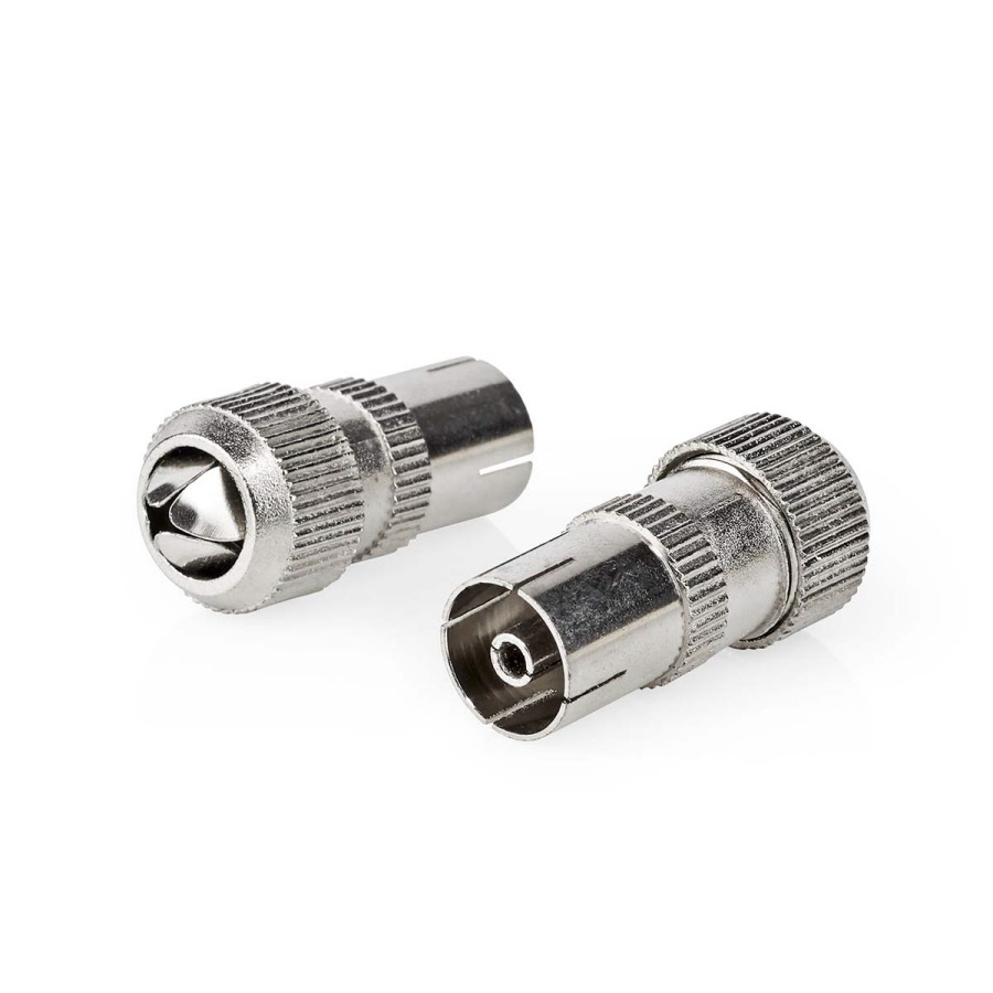 IEC (Coax) -Connectoren Female - 2 Stuks - Metaal